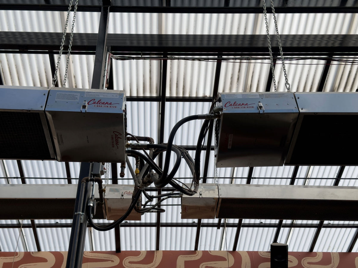 Calcana Heater Gallery | Patio, Garage & Industrial Installations